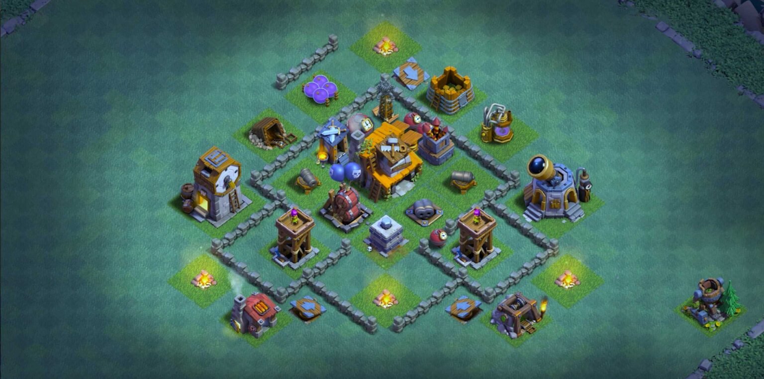 The Ultimate Builder Hall 4 Base in Clash of Clans