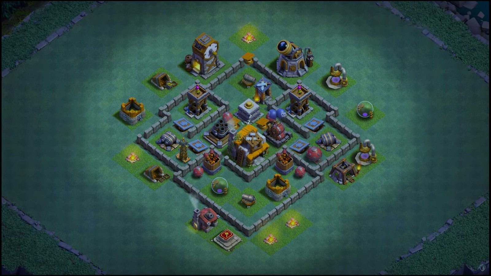 Builder Hall 5 - CoC Base Layouts