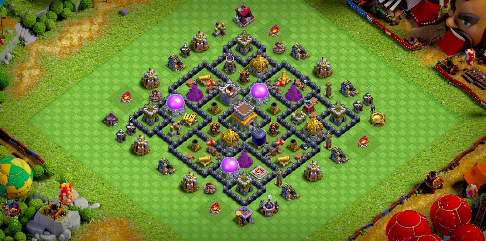 Town Hall 8 - CoC Base Layouts