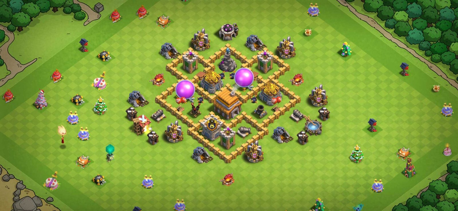 Best TH5 Base Design with Centralized Town Hall Copy Link