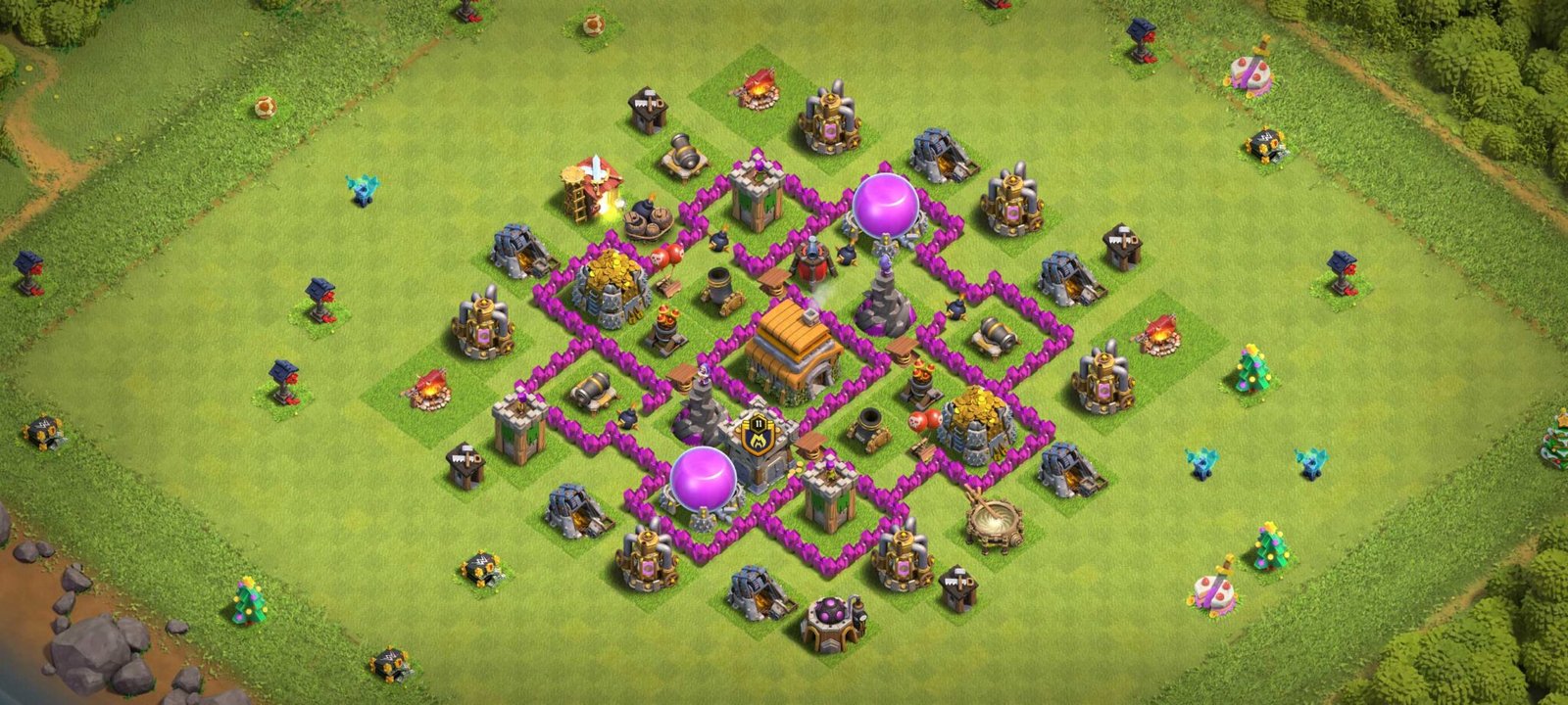 Best TH6 Base Design with Centralized Town Hall