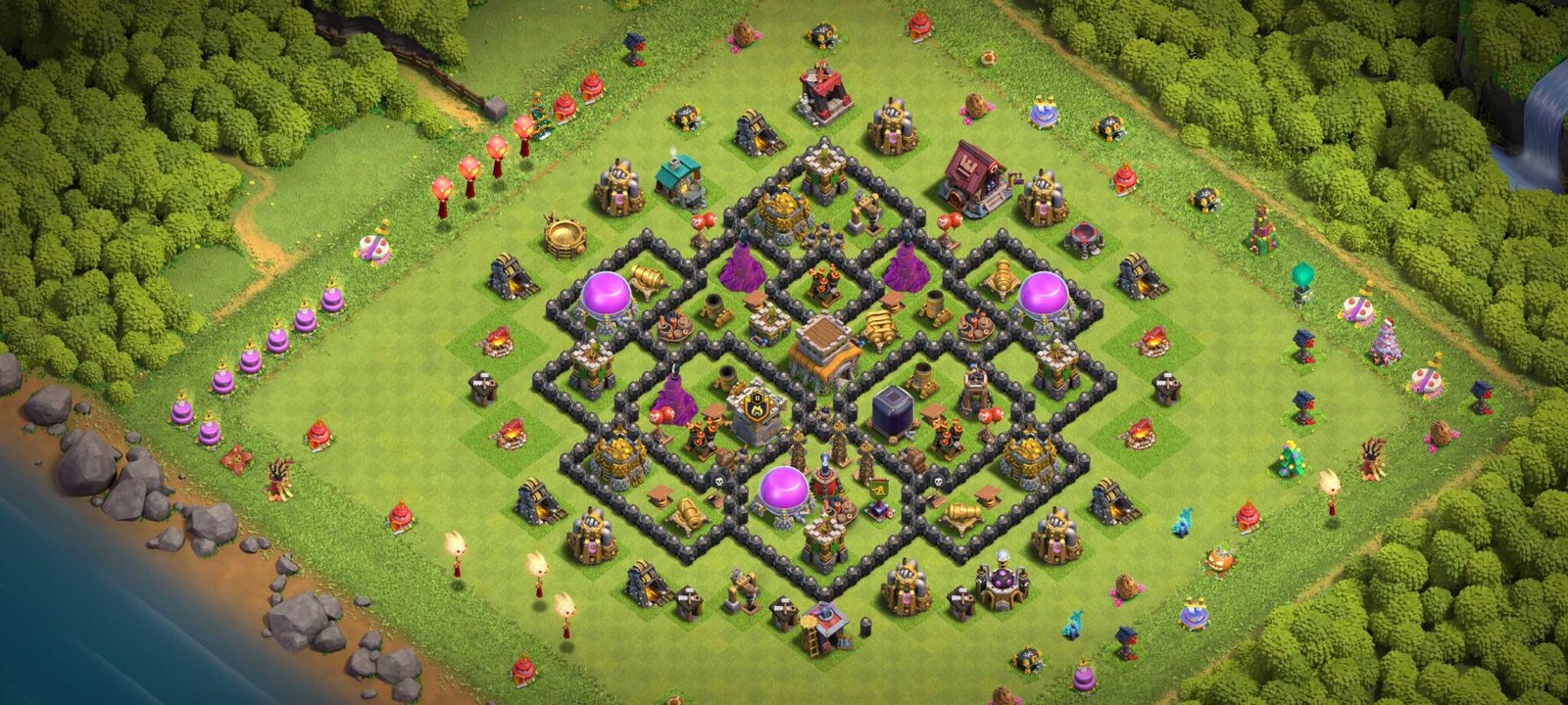 Town Hall 8 - CoC Base Layouts