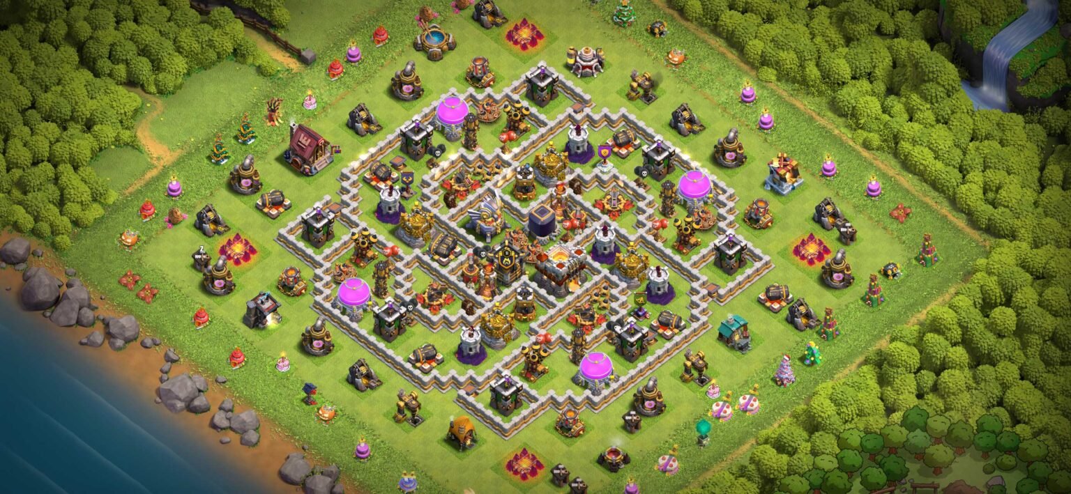 The Ultimate TH11 Hybrid Base Design: Protecting Loot and