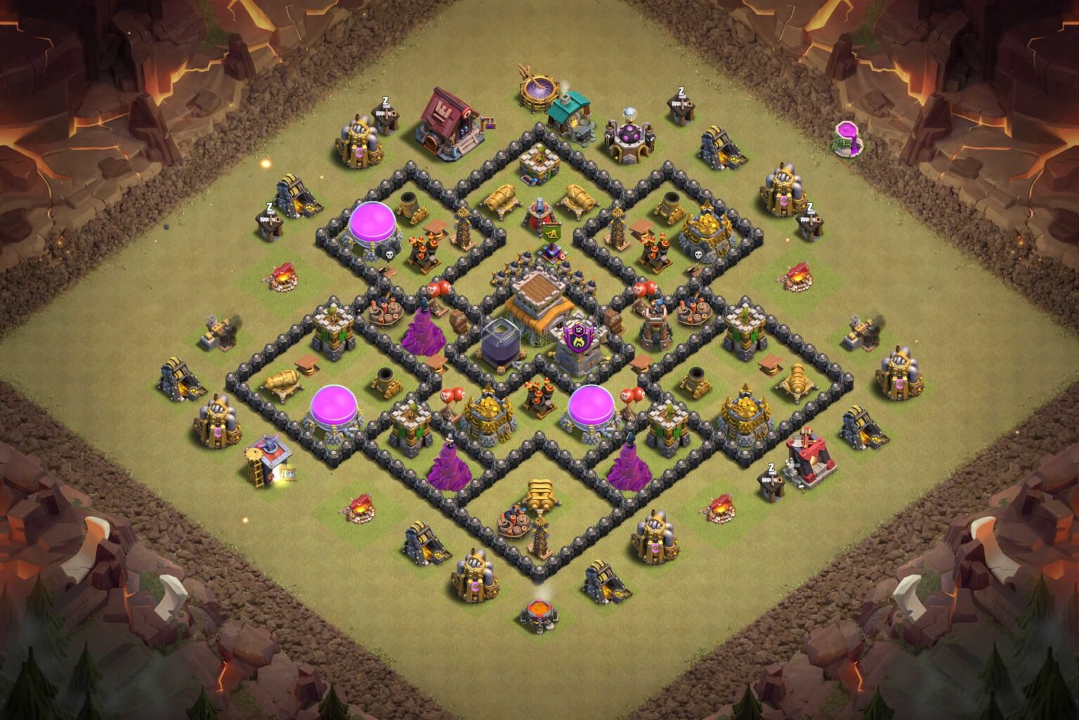 Town Hall 8 - CoC Base Layouts