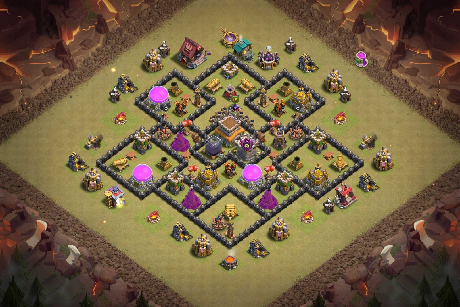 Town Hall 8 - CoC Base Layouts