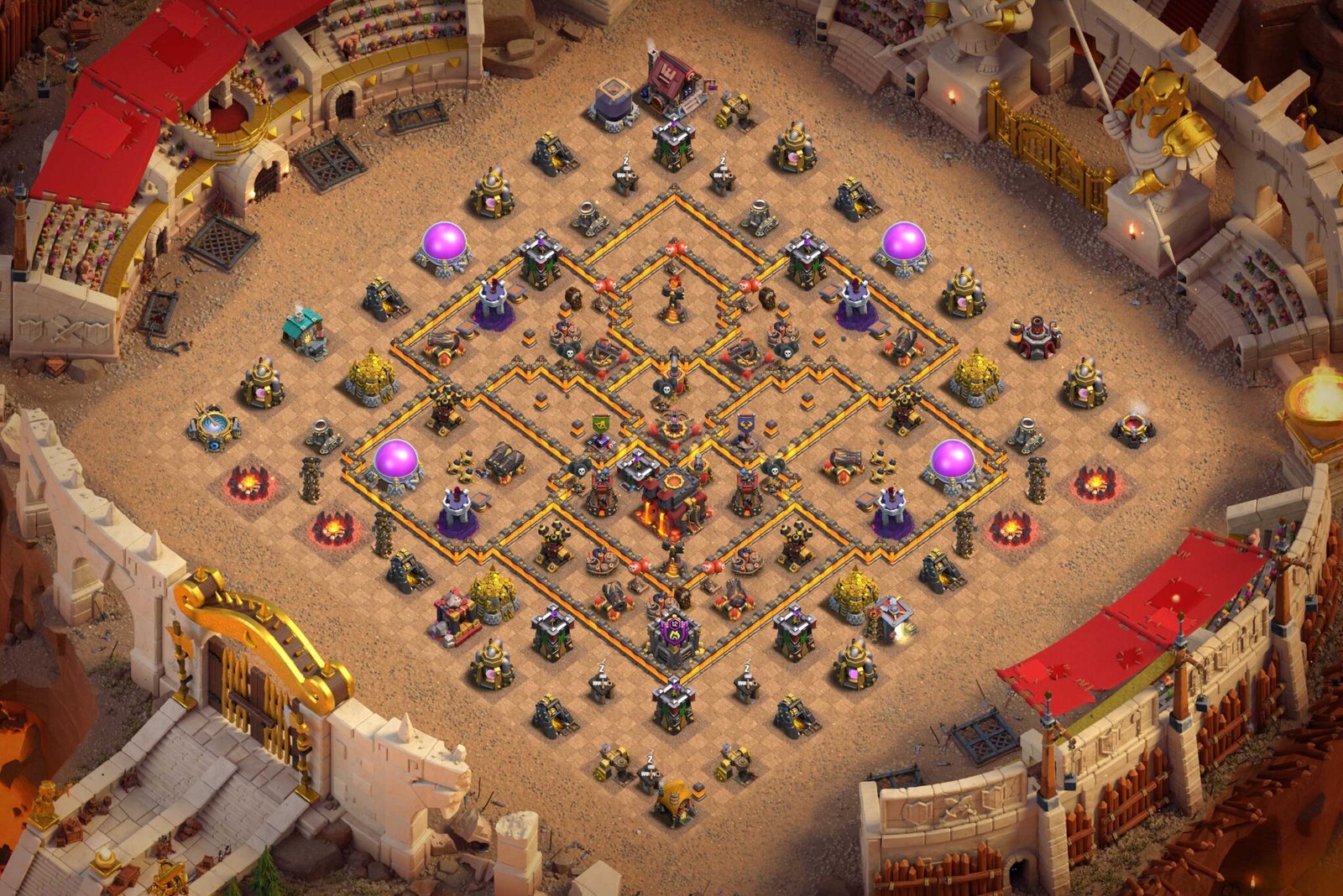 Town Hall 10 - CoC Base Layouts